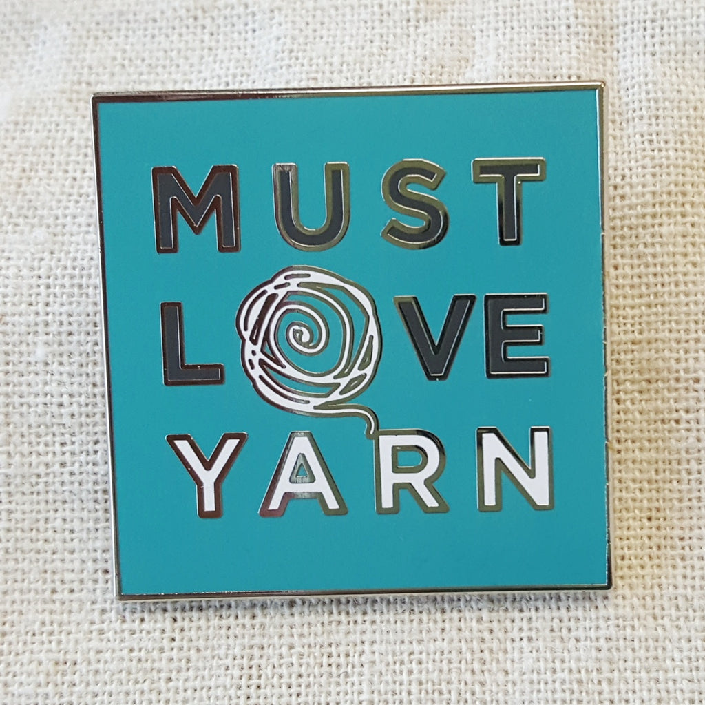 Must Love Yarn Enamel Pins